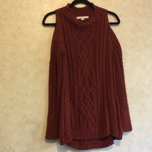 Boston Proper | Sweaters | Boston Proper Cold Shoulder Sweater Medium ...